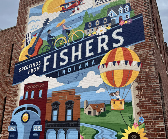 Greetings from Fishers Mural - Wilkinson Brothers Graphic Design and ...